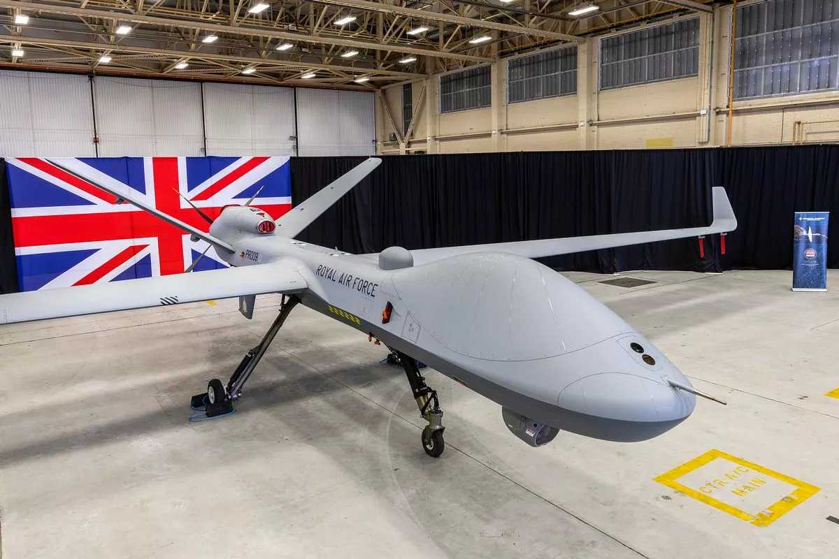RAF Waddington Welcome New High-Tech Protector Surveillance Drone